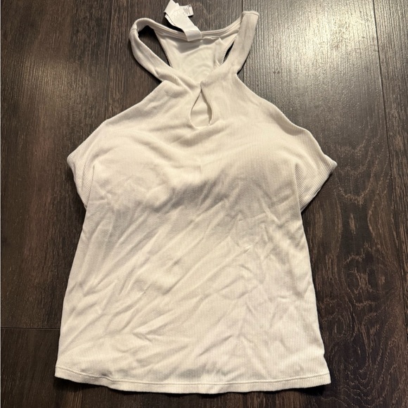 ALO Yoga | Tops | Alo Yoga White Ribbed Tank Top | Poshmark